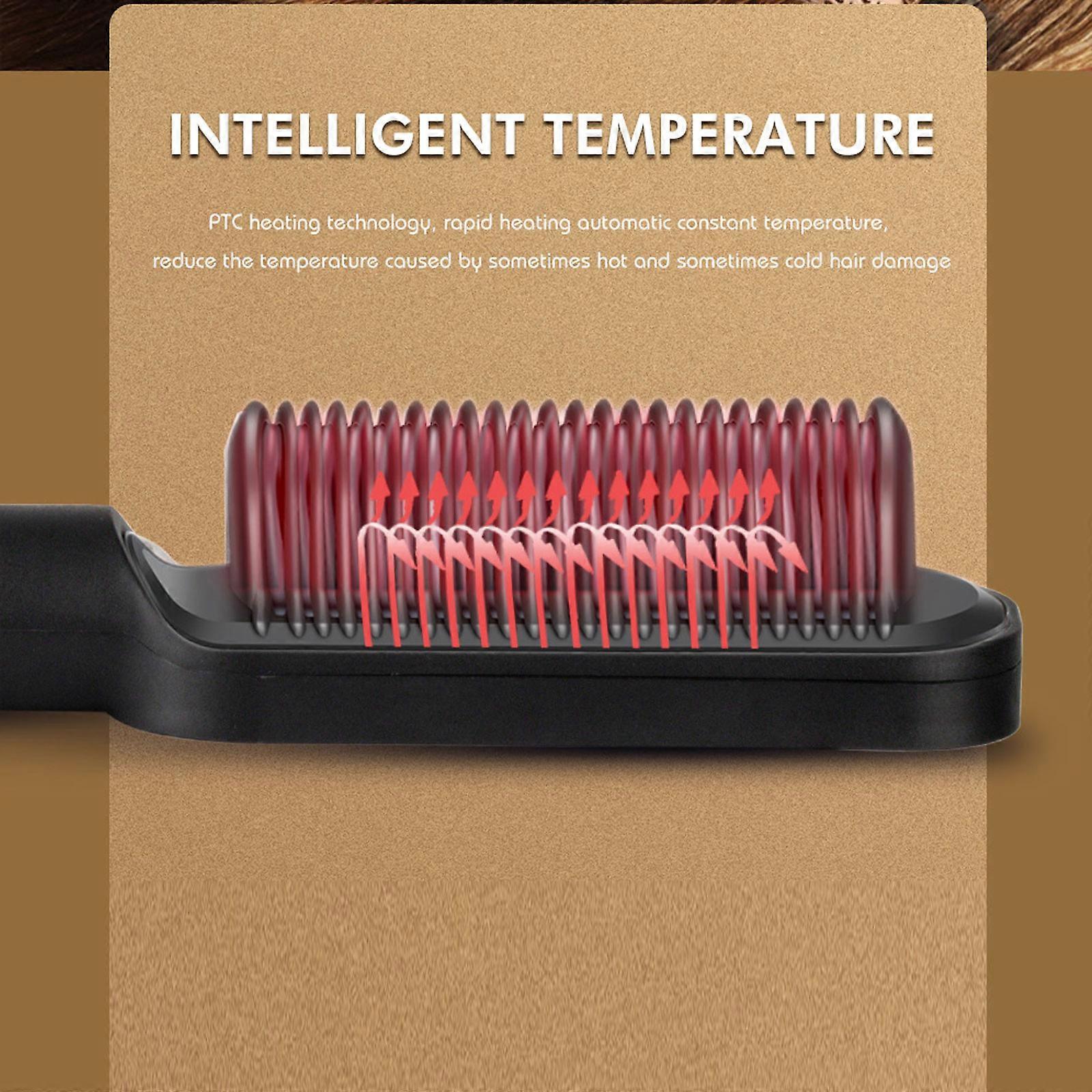 -purpose Electric Heating Iron For Straight And Curly Hair - Hair Straightening Comb That Does ...
