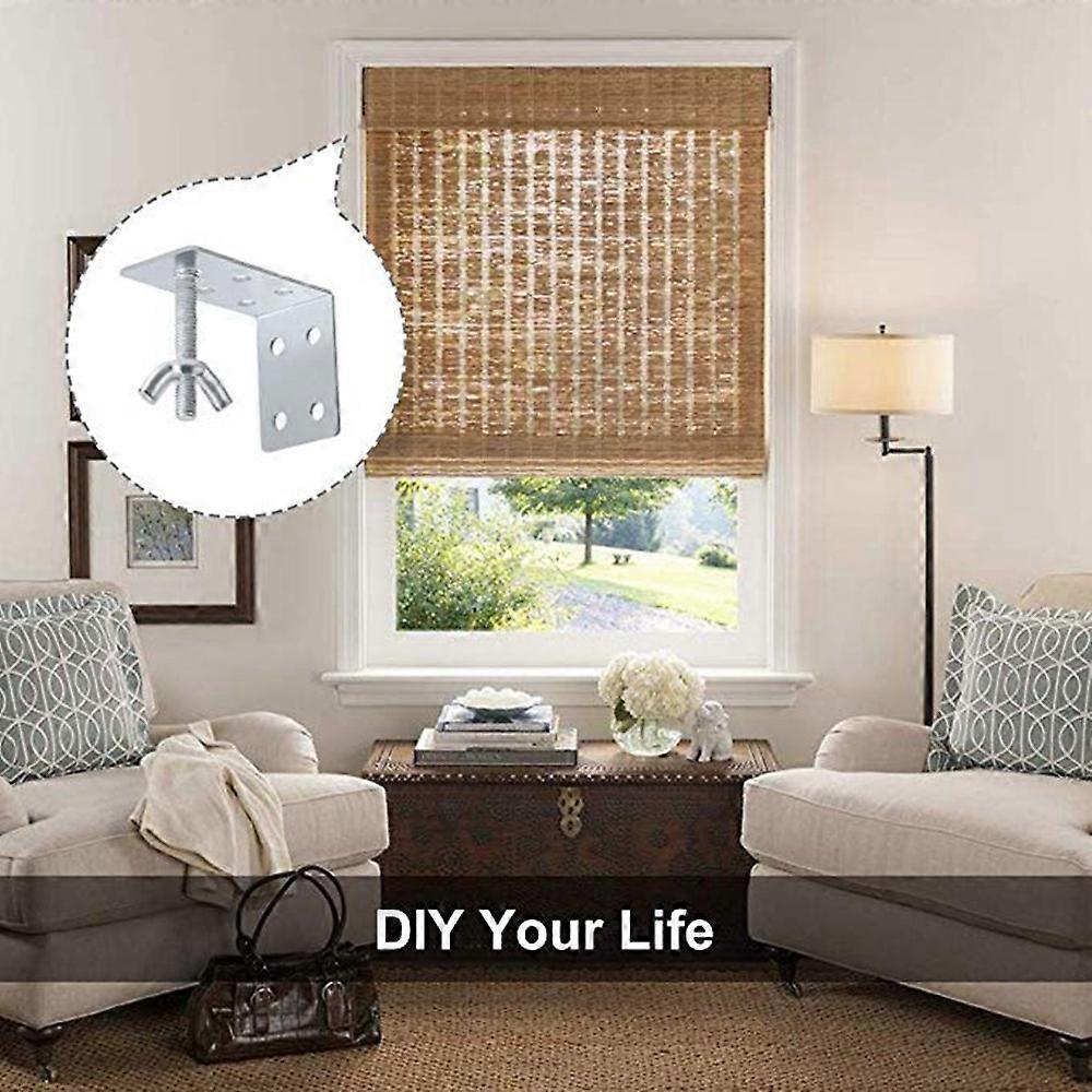 Roman Shade Wall L Bracket and Wingnut Ceiling or Wall Mount Brackets ...