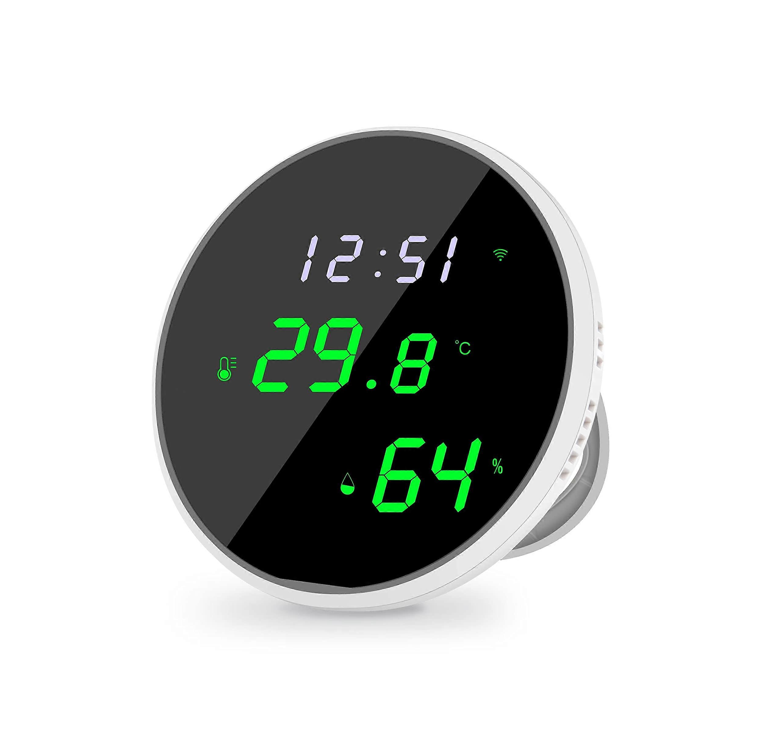 Indoor Thermometer, WiFi Thermometer Hygrometer Work with Alexa and ...