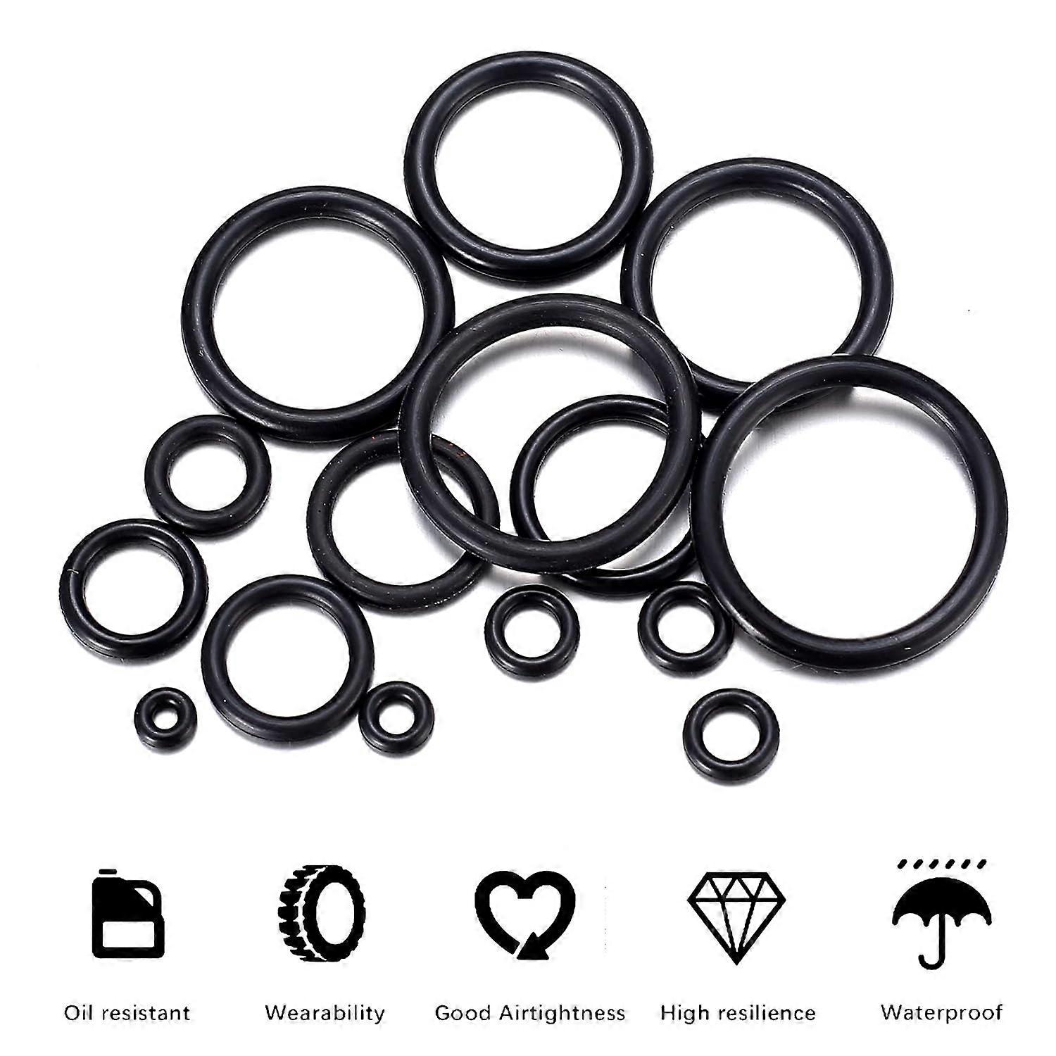 200 Pack Nitrile Rubber O-Rings Assorted, O-Rings for Kitchen Faucet ...