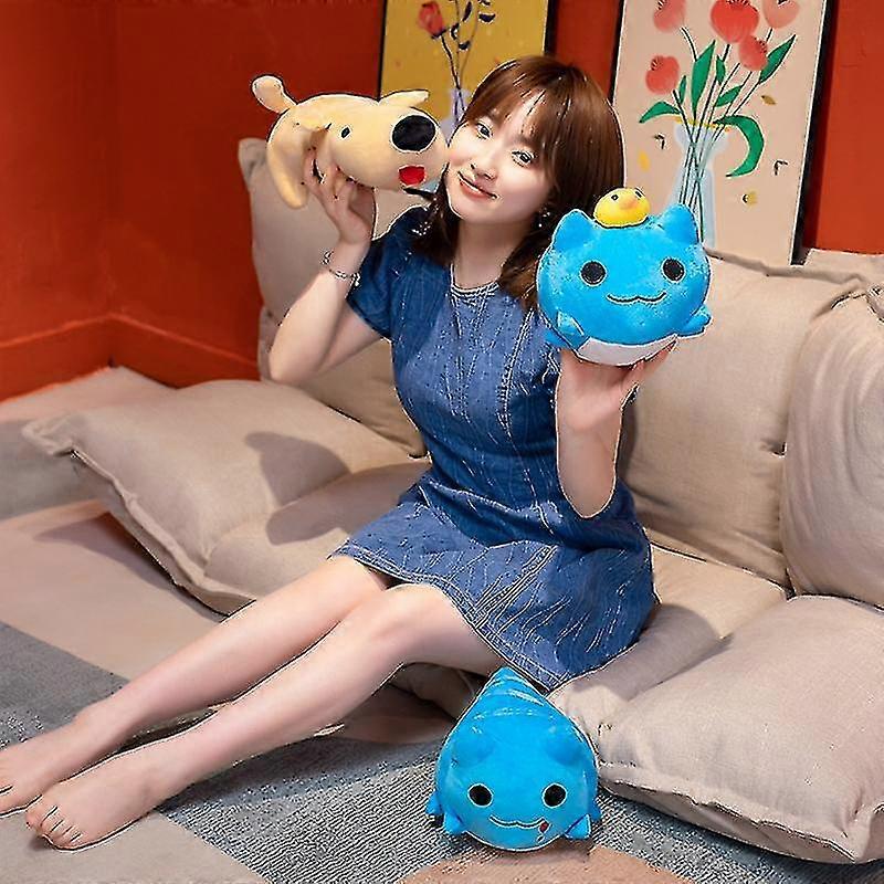 Bugcat Capoo Stuffed Toys Cosplay Blue Cute Cat Tongue Out Dog Toy ...