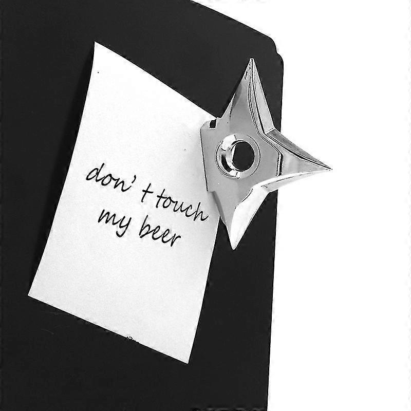 2PCS Cool Fridge Ninja Star Magnets, Whiteboard Magnets Refrigerator ...