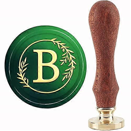 Initial Alphabet R Wax Seal Stamp Vintage Botanical Leaves Letter ...