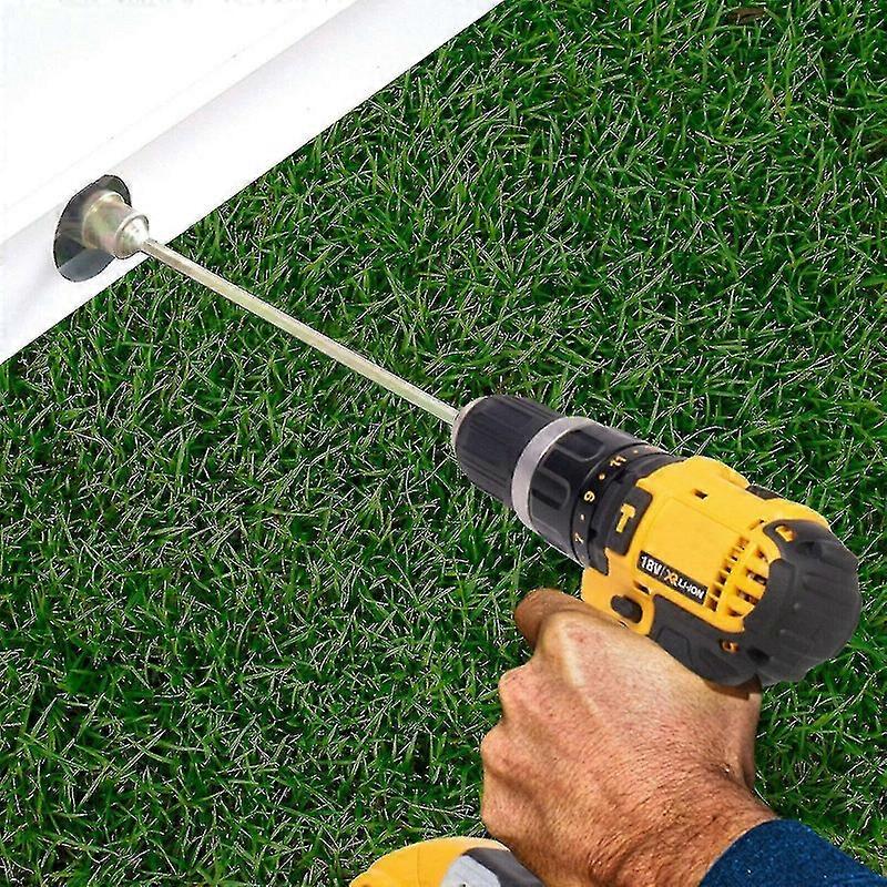 jkw 30cm Corner Steady Caravan Leg Winder Drill Extension Jack Socket ...