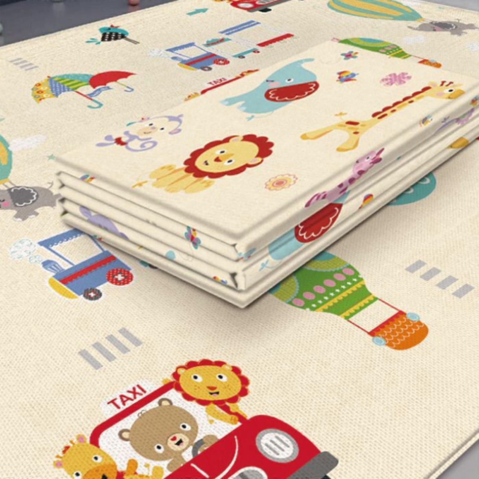 Folding Mat Play Mat Extra Large Foam Playmat Crawl Mat Reversible ...