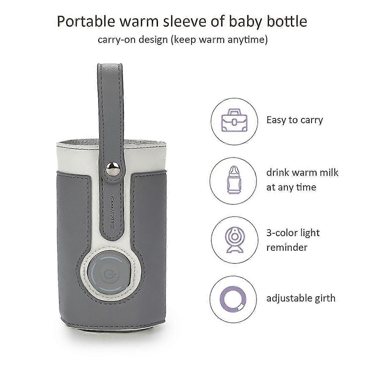 Milk Bottles Warmer Bag Adjustable Electric Usb Baby Pouch Heater ...