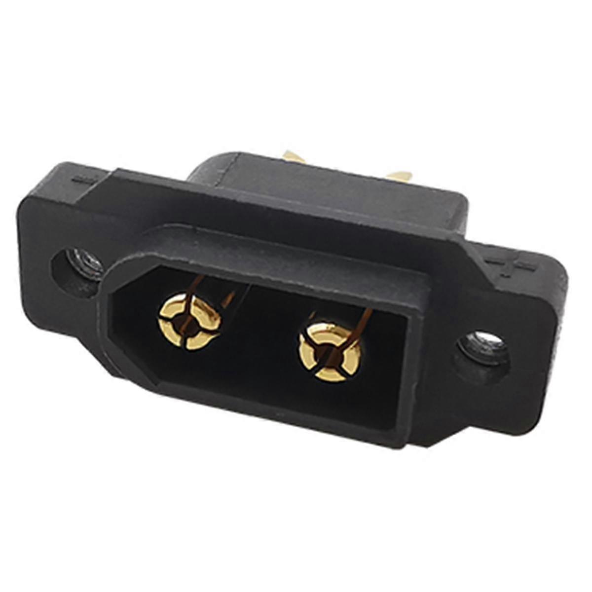 6Pcs Black XT60EW-M XT60 Male Plug Connector Screw Fixed Plate Panel ...