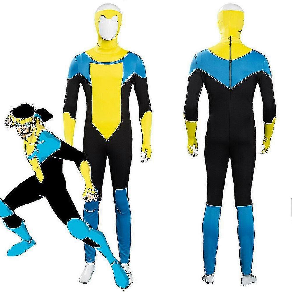 Invincible Mark Grayson Costume Halloween Jumpsuit Full Set_b high ...