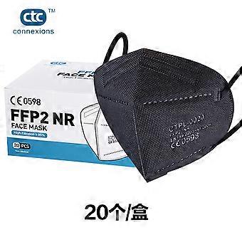 20x FFP2 mask respirator mask 5-layer dust masks hygienically individually packaged EN149:2001 ...