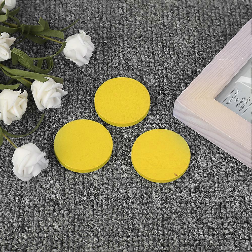 50PCs Wooden Discs Educational Children Toys Environmental Handicrafts ...