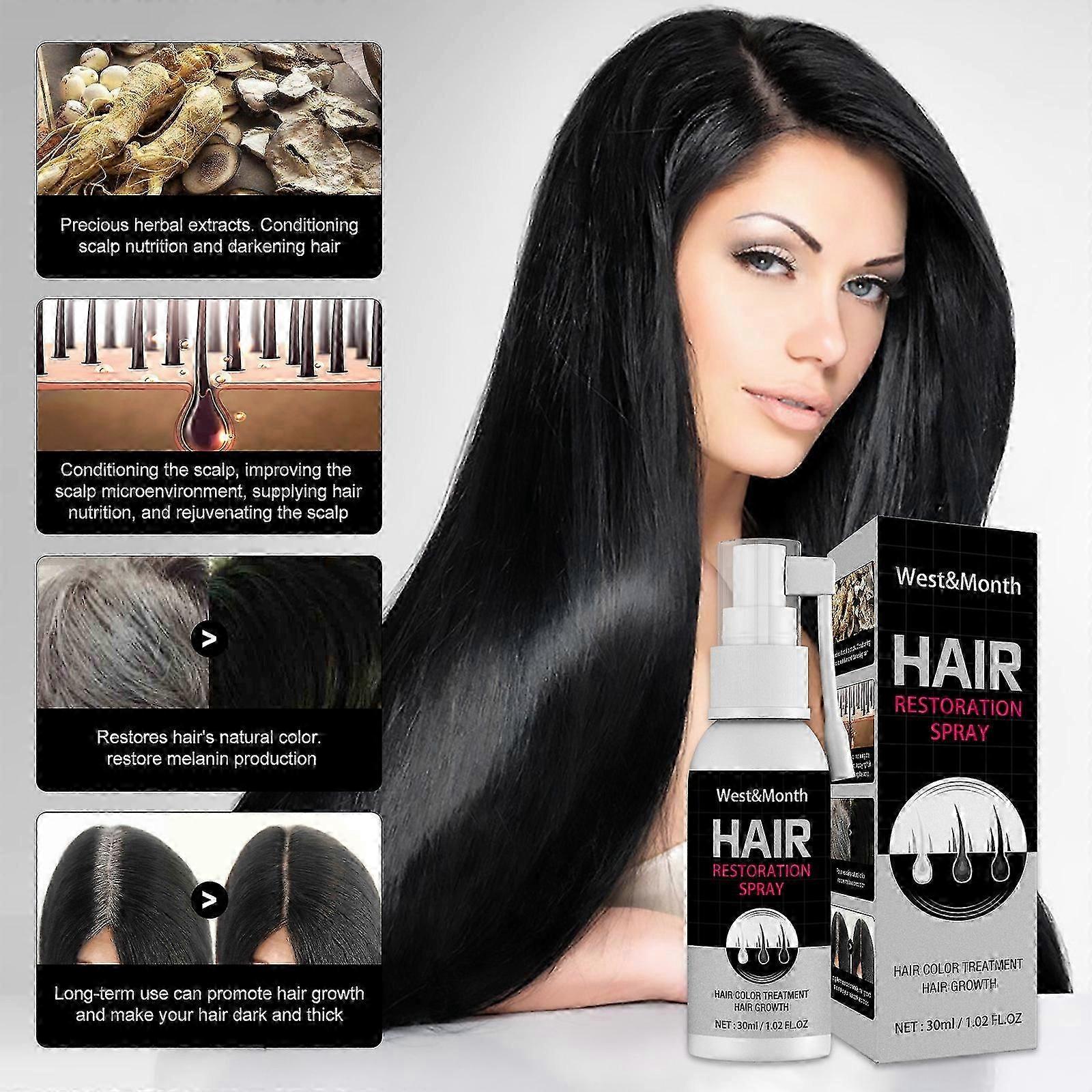 La laque pour cheveux noirs West&Month nourrit et fortifie les cheveux ...