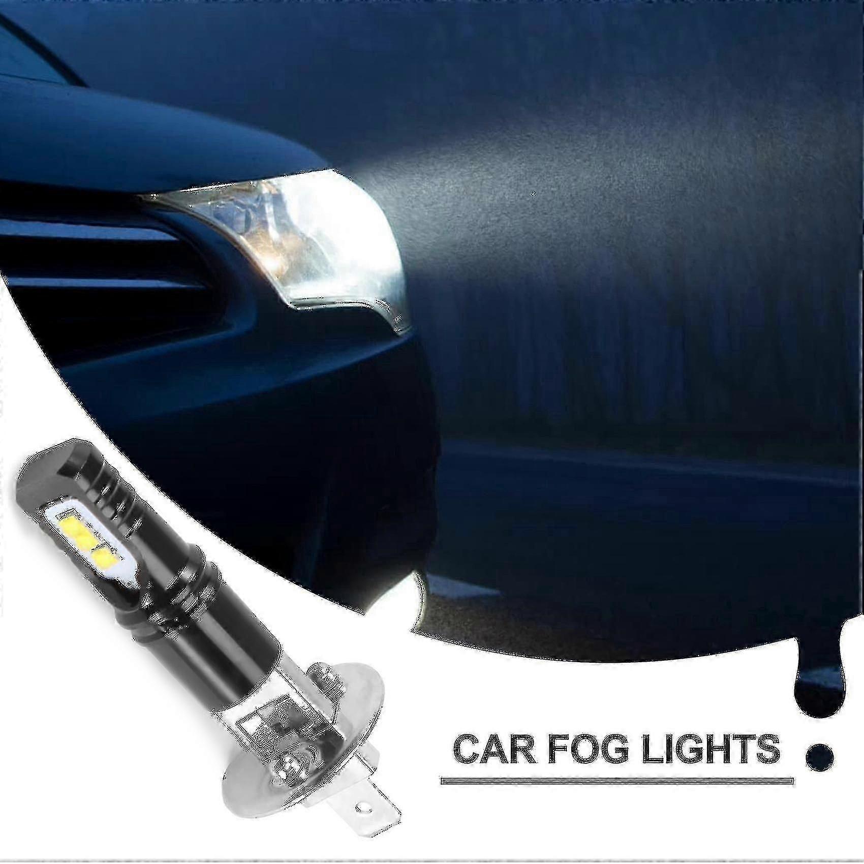 2x H1 6000k Super White 6000lm Drl Led Headlight Bulb Kit High-beam New ...