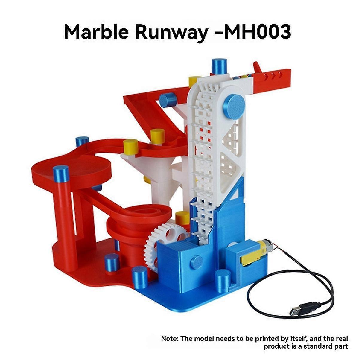 For Marble Run 003 DIY Model Toy Kit Inball Runway Components Kit 3D ...