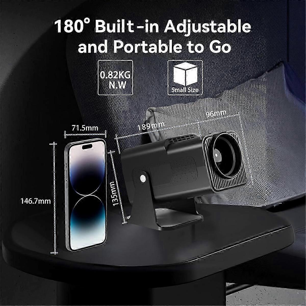 2026 new Projector Y6S Android WIFI Projector Home Portable Wall ...