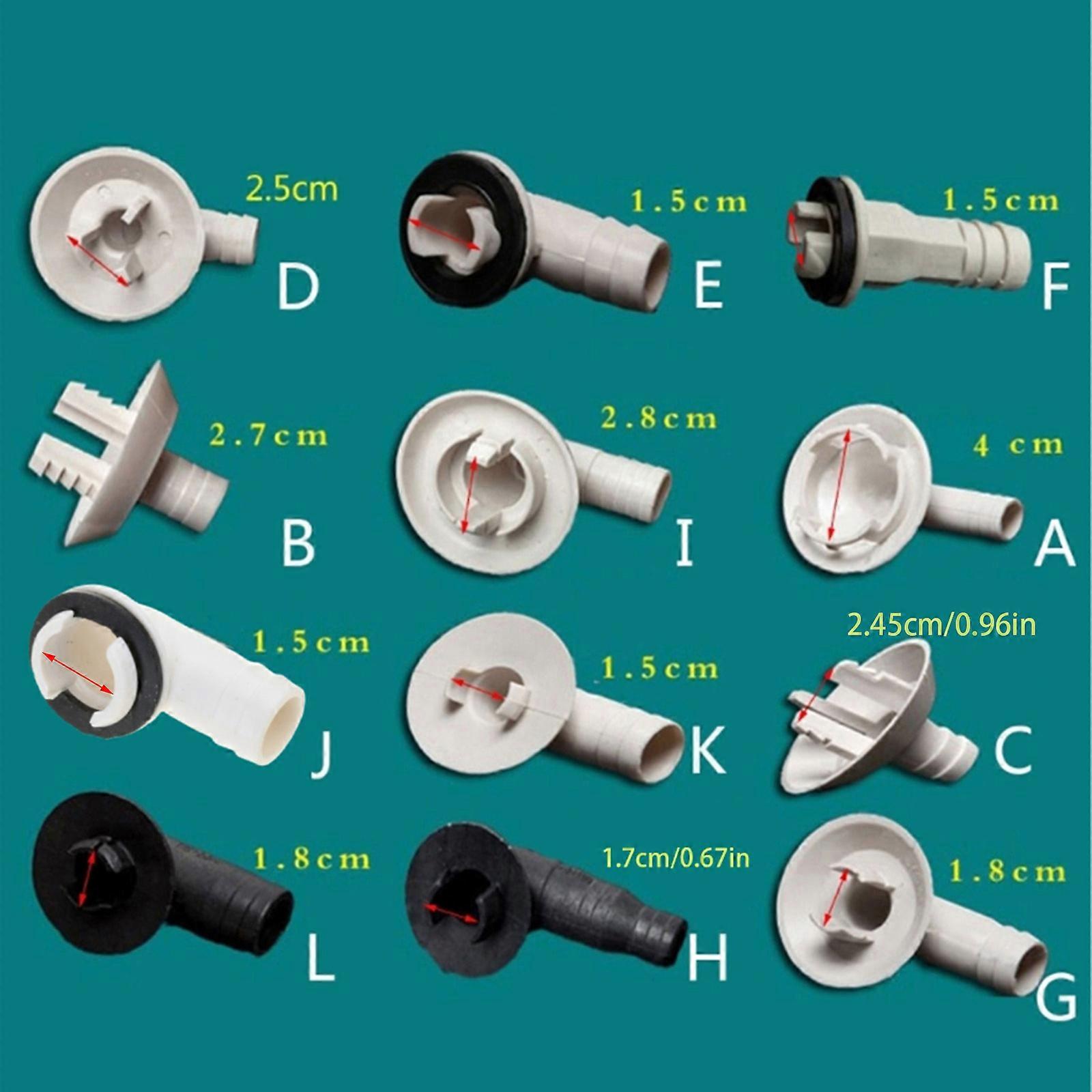 2pcs External Unit Drain Hose Connector Air Conditioner Drain Outlet ...