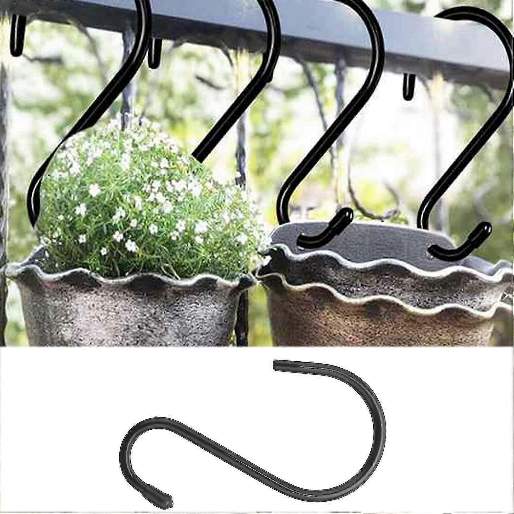 12 Pack 6 Inch Large Heavy Duty S Hooks For Hanging, Non Slip Rubber ...