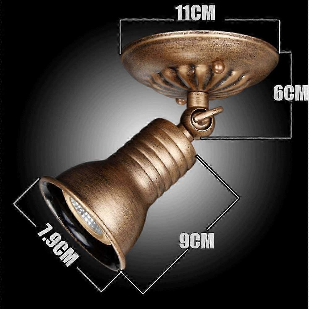 Retro Industrial Wall Light LED Ceiling Light Adjustable Metal Wall ...