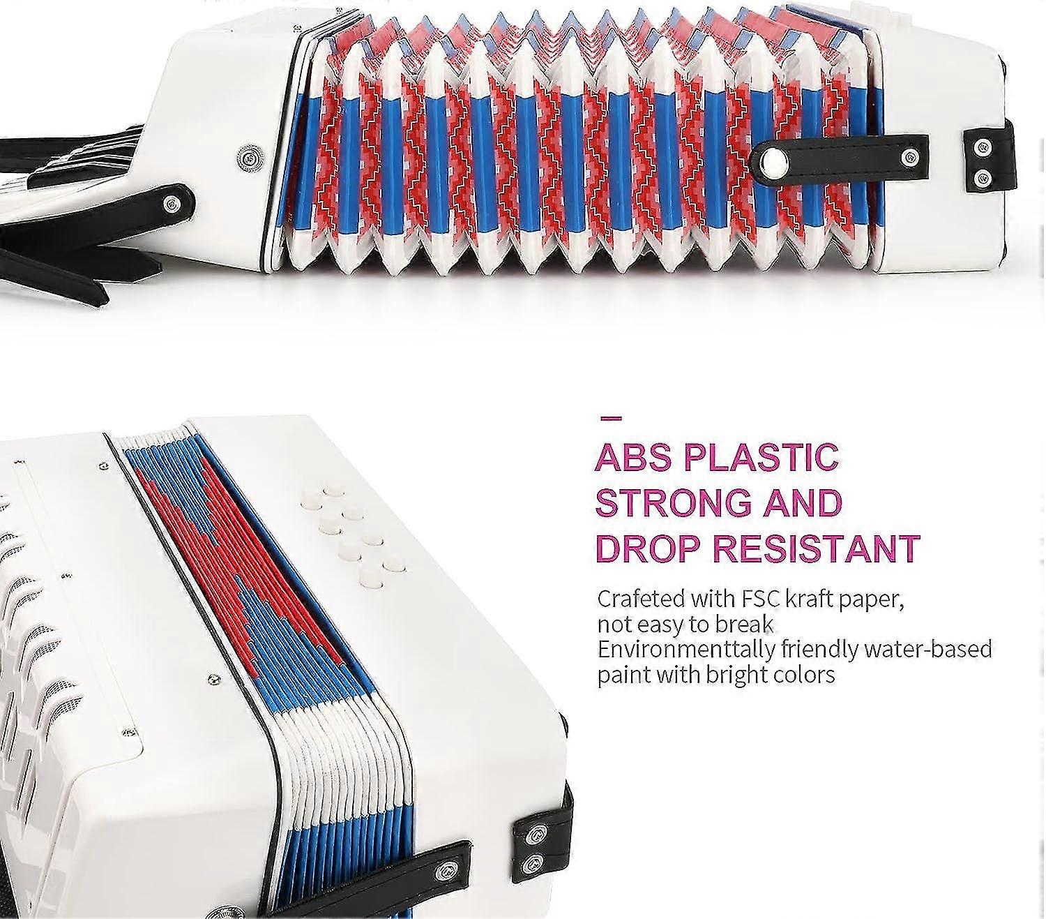 Button Accordion 10 Keys Control Accordion Include 3 Air Valve Easy To ...