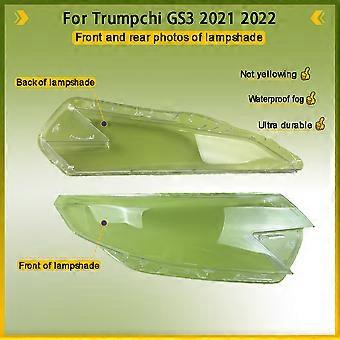 For For Trumpchi GS3 2021 2022 Front Headlamps Cover Lens Headlights ...