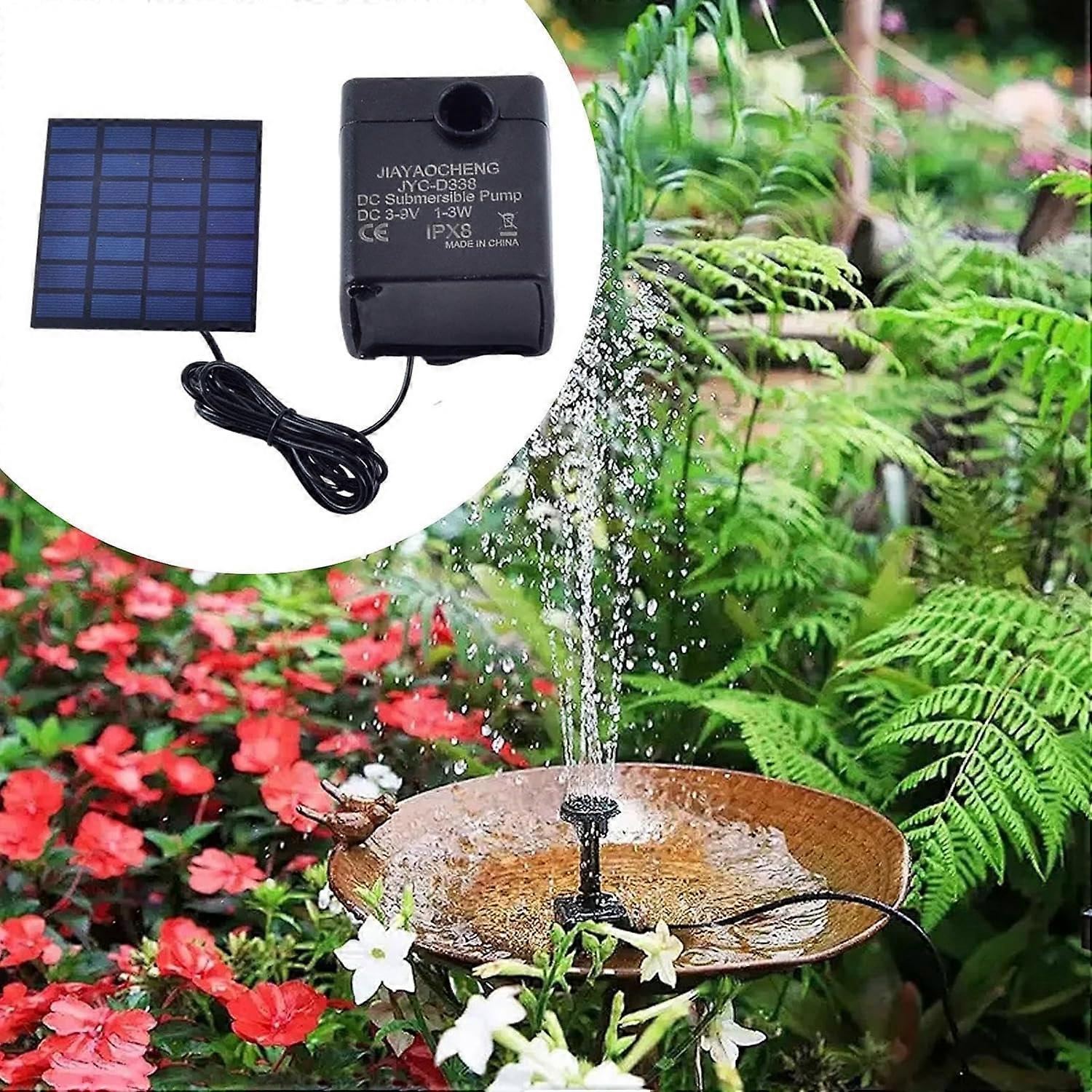 Solar Water Fountain Pump for Garden Pond Bird Bath Patio Tank with ...