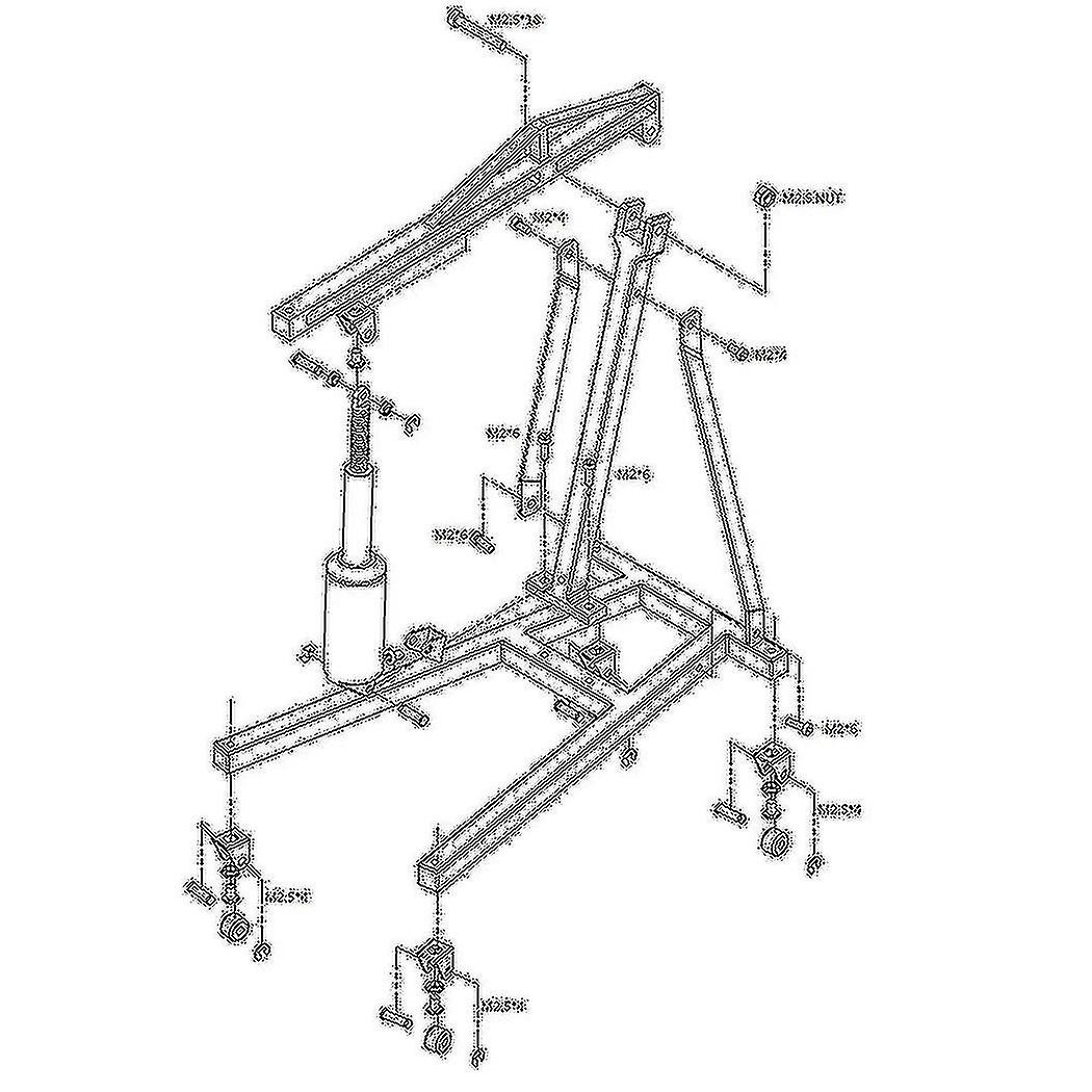 Metal Electric Crane Engine Maintenance Bracket Engine Stand Jack For 1 ...