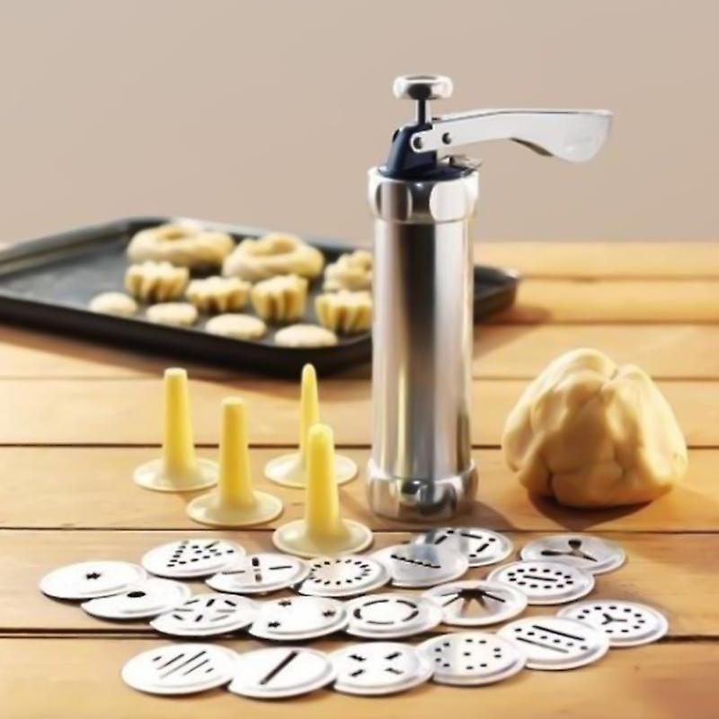 1 Set Non-stick Cookie Press Maker Food-grade Stainless Steel Sweet ...