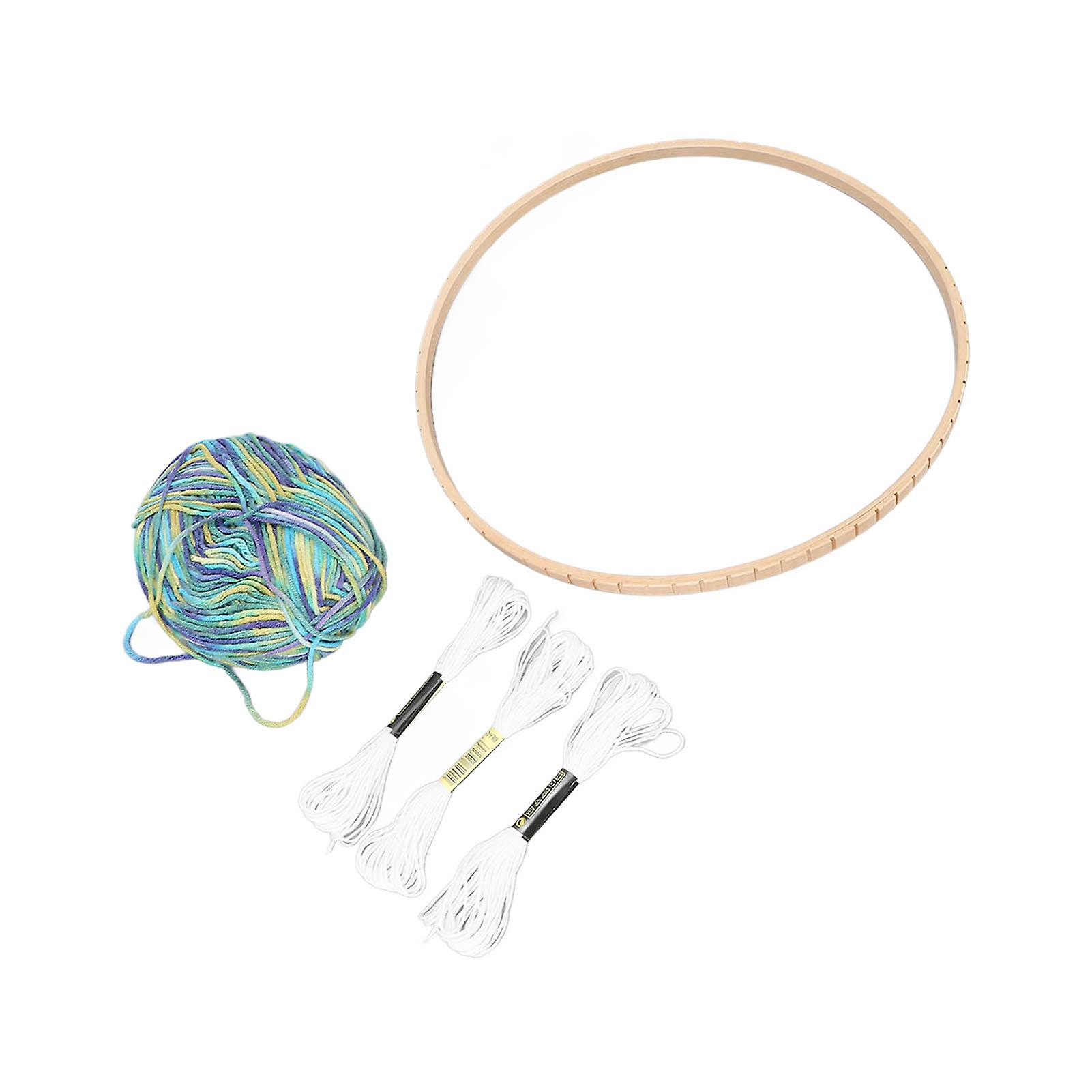 Circular Knitting Loom Set with Colorful Wool - Ideal for Coasters ...