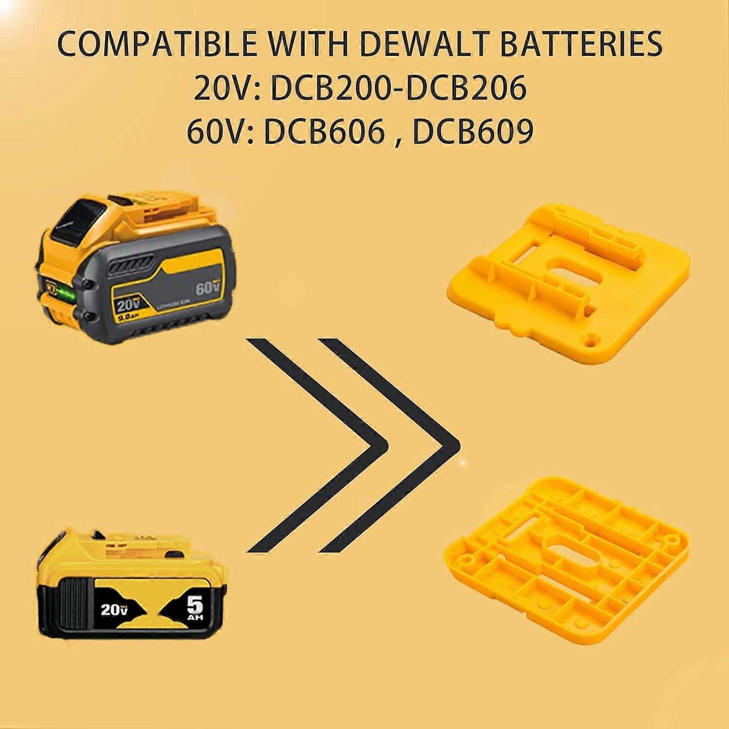 10 Pack Battery Mount Holder for Dewalt 20V 60V Battery Dock Holder Fit ...