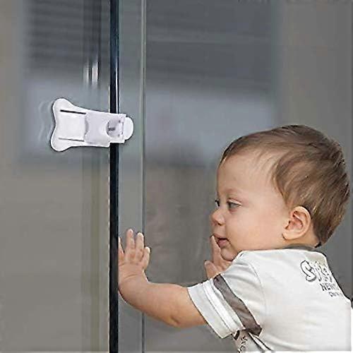 4 pcs Sliding door stopper, baby safety lock window stopper closet ...