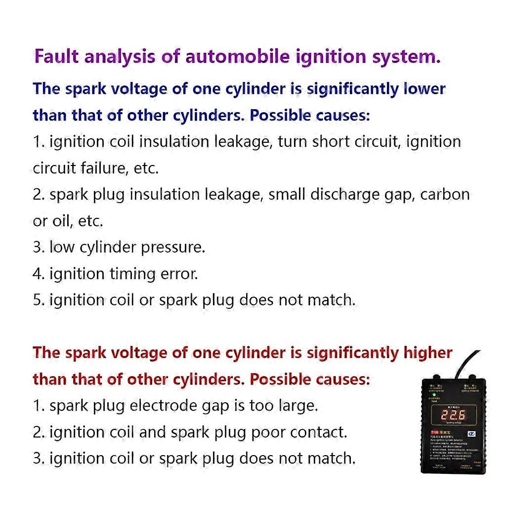 Ignition Analyser Engine Signal Diagnostic for Car Battery Voltage ...