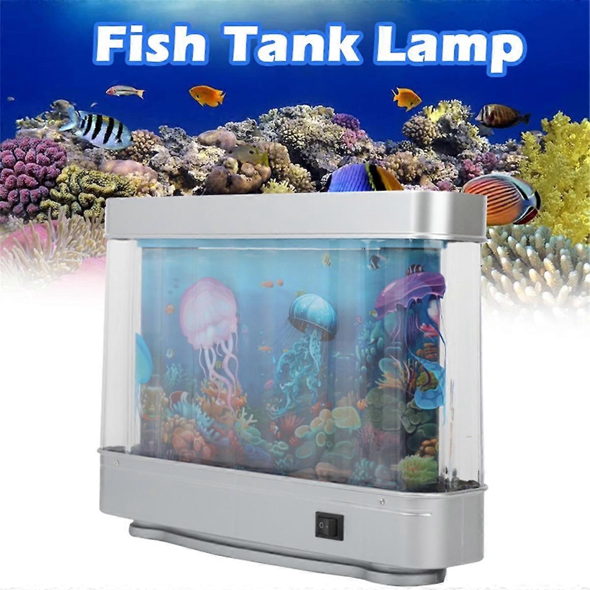 Simulated Fish Tank Lamp Aquarium Tank Decorative Night Light Virtual ...