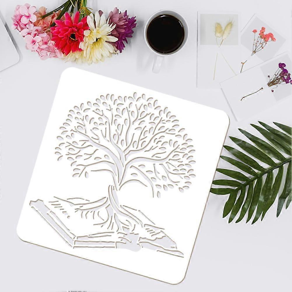 1Pc Tree of Life Stencil for Painting Large Tree Branches Leaves ...
