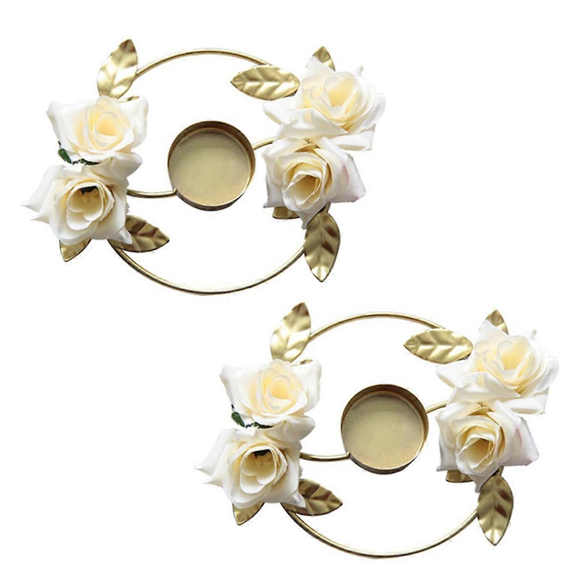 Wedding Candlestick Floral Candlestick Flower Candle Holder for Tables ...
