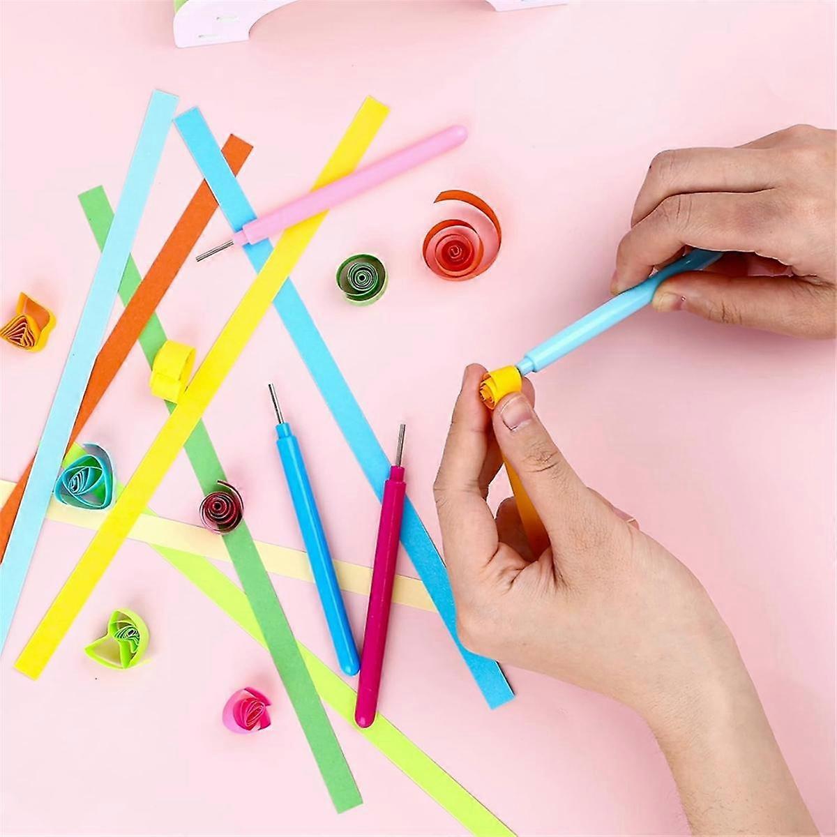 12 Pieces Paper Quilling Tools Slotted Kit Rolling Curling Quilling ...