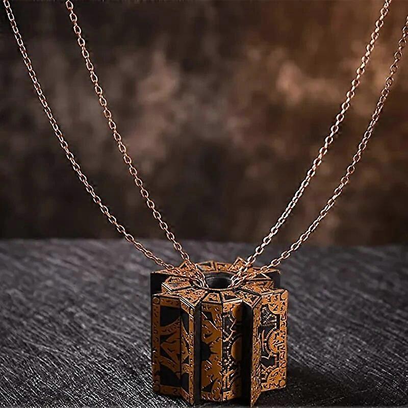 1:1 Hellraiser Cube Puzzle Box Moveable Cube with Chain Lament Terror ...