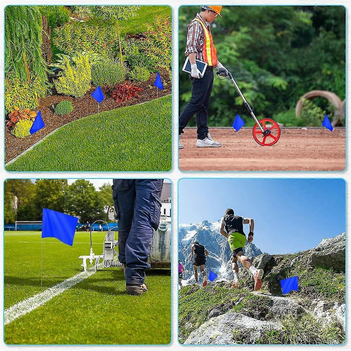 Marking Flags Marker Flags for Lawn 30 Pack, PVC Small Flags,Marking ...