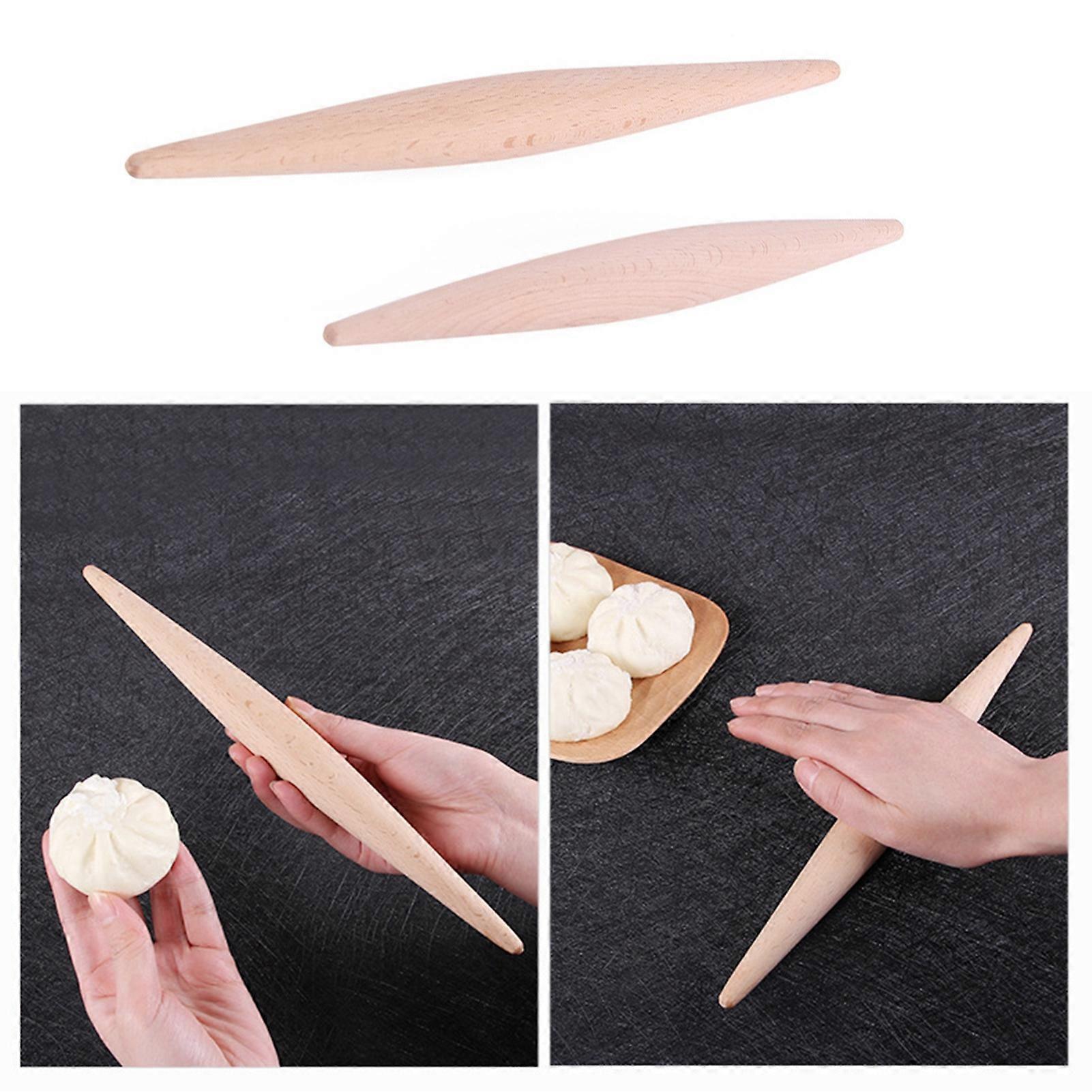 Double-Tip Non-Stick Rolling Pin Fine Wood Craftsmanship Rolling Pin ...