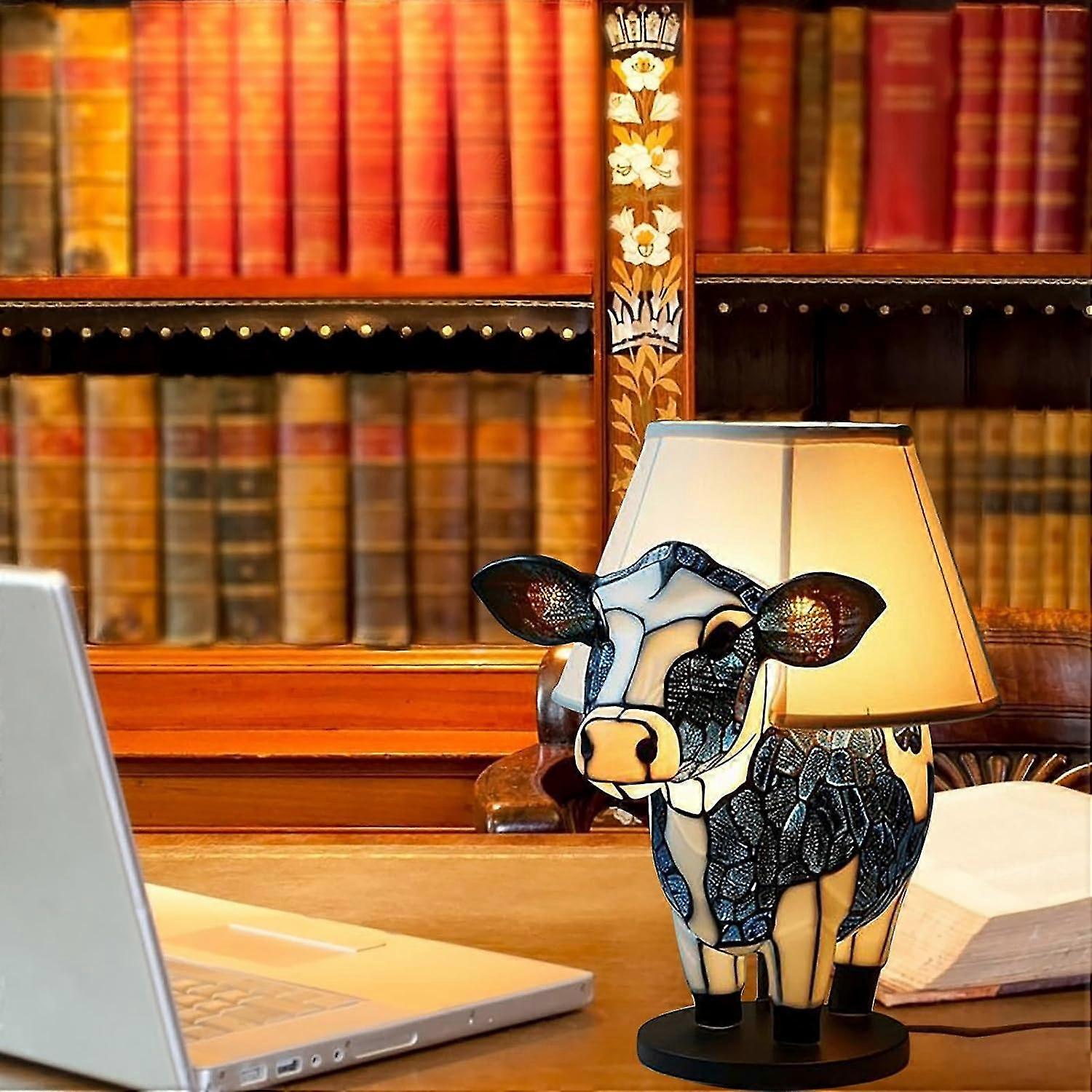 Animal Table Lamp, Bedside Table Lamp, Cow Bedside Lamp for Living Room ...