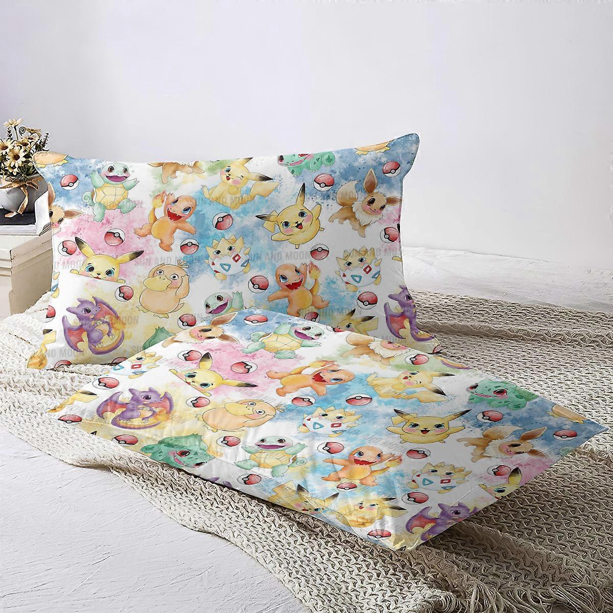 Bedding set XU398 poke-mon Bedding Sets Bed Cartoon Duvet Cover ...