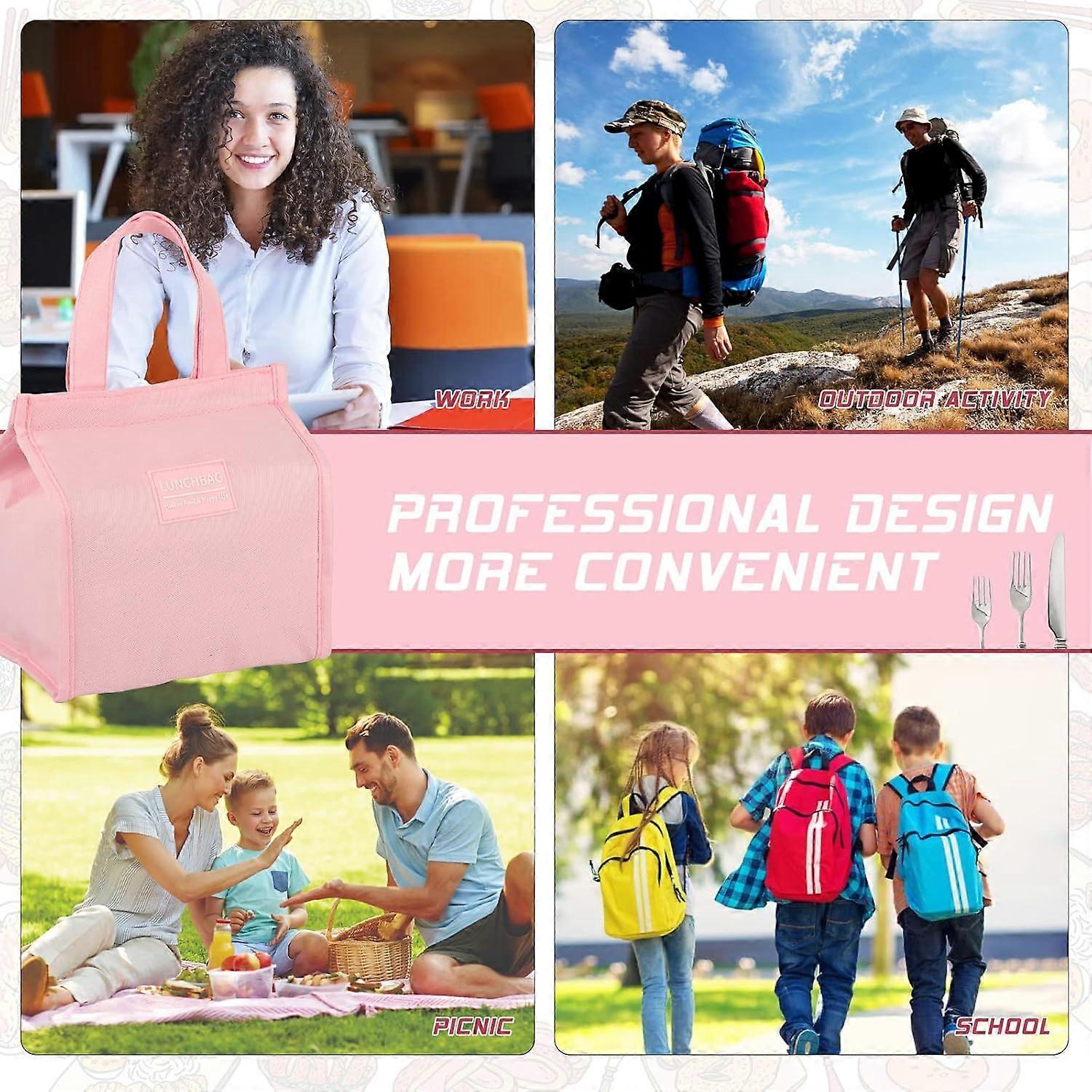 Small Lunch Bag, Insulated Lunch Bag for Women Men Kids, Reusable ...