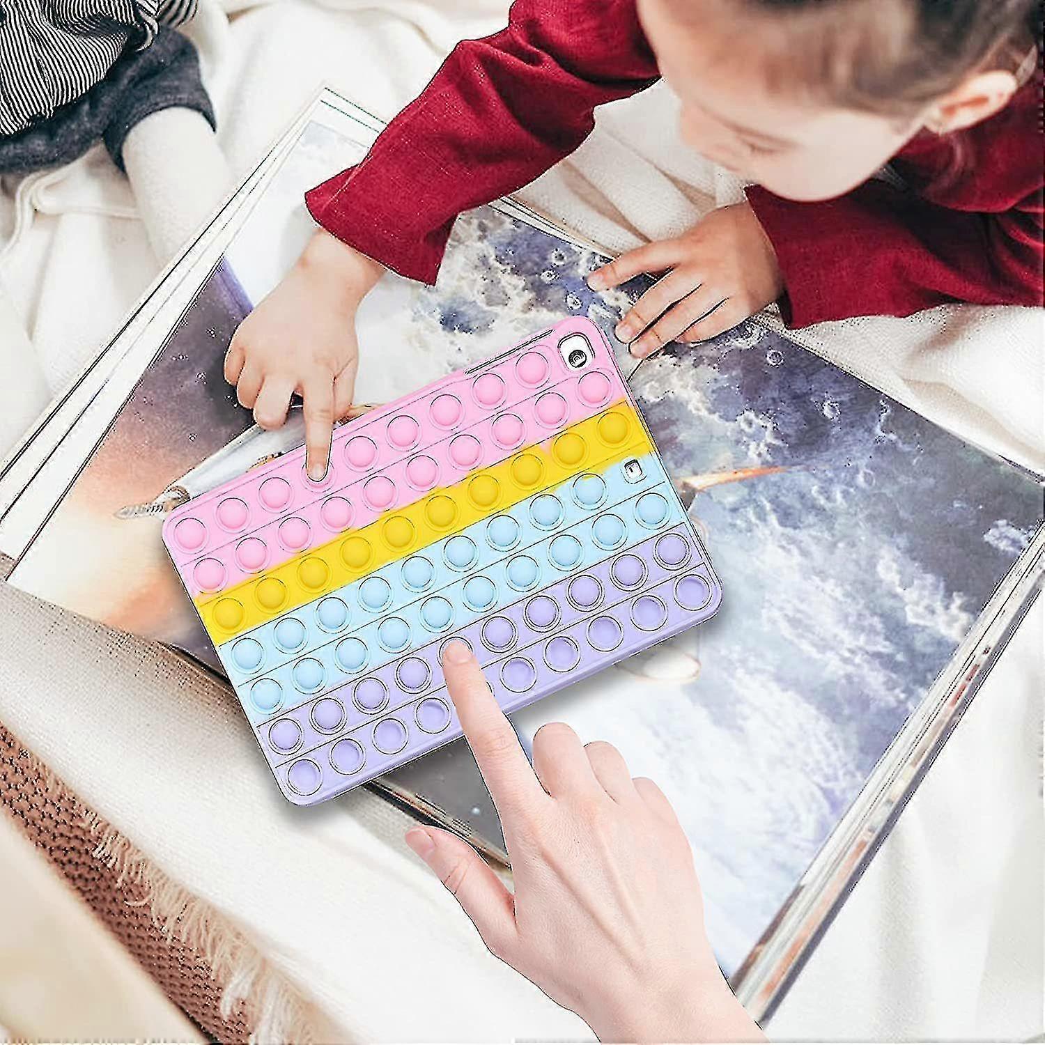 Push Pop Bubble Fidget Sensory Toy Ipad Case Full Body Protection Cover ...