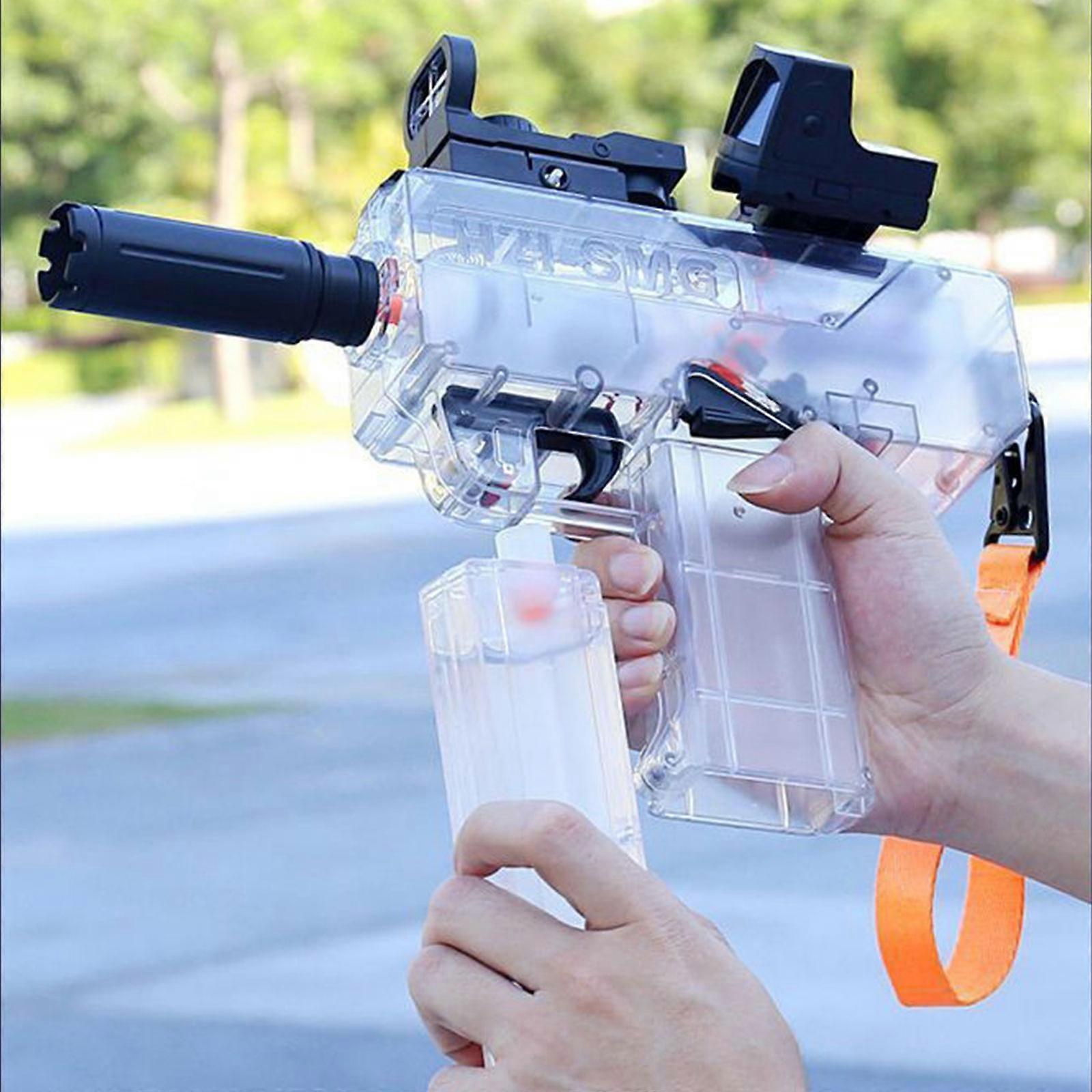 Uzi-SMG Toy Submachine Gun Continuous Fire with Transparent Magazine ...