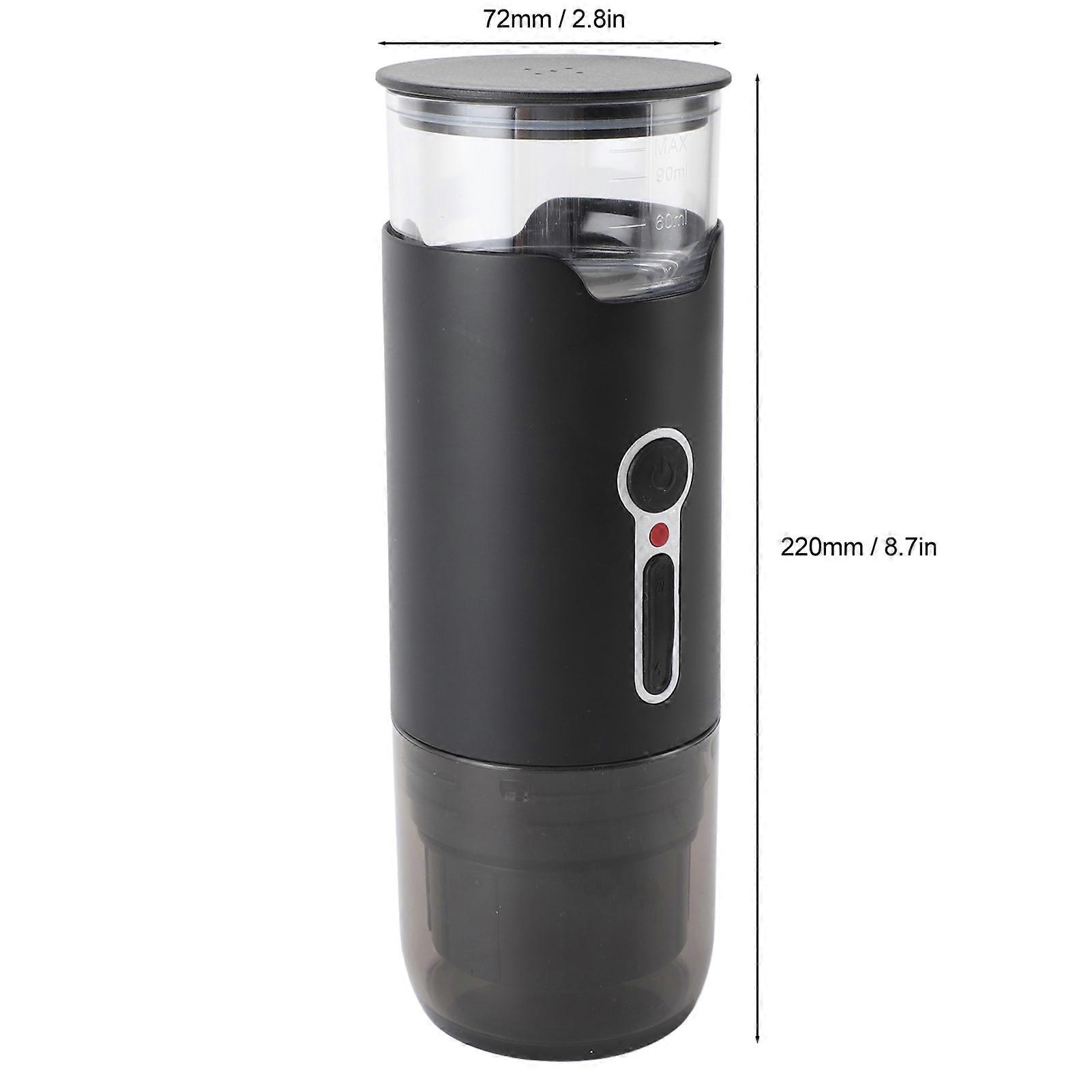 Rechargeable Mini Coffee Machine Automatic 15 Bar Pressure Electric USB ...