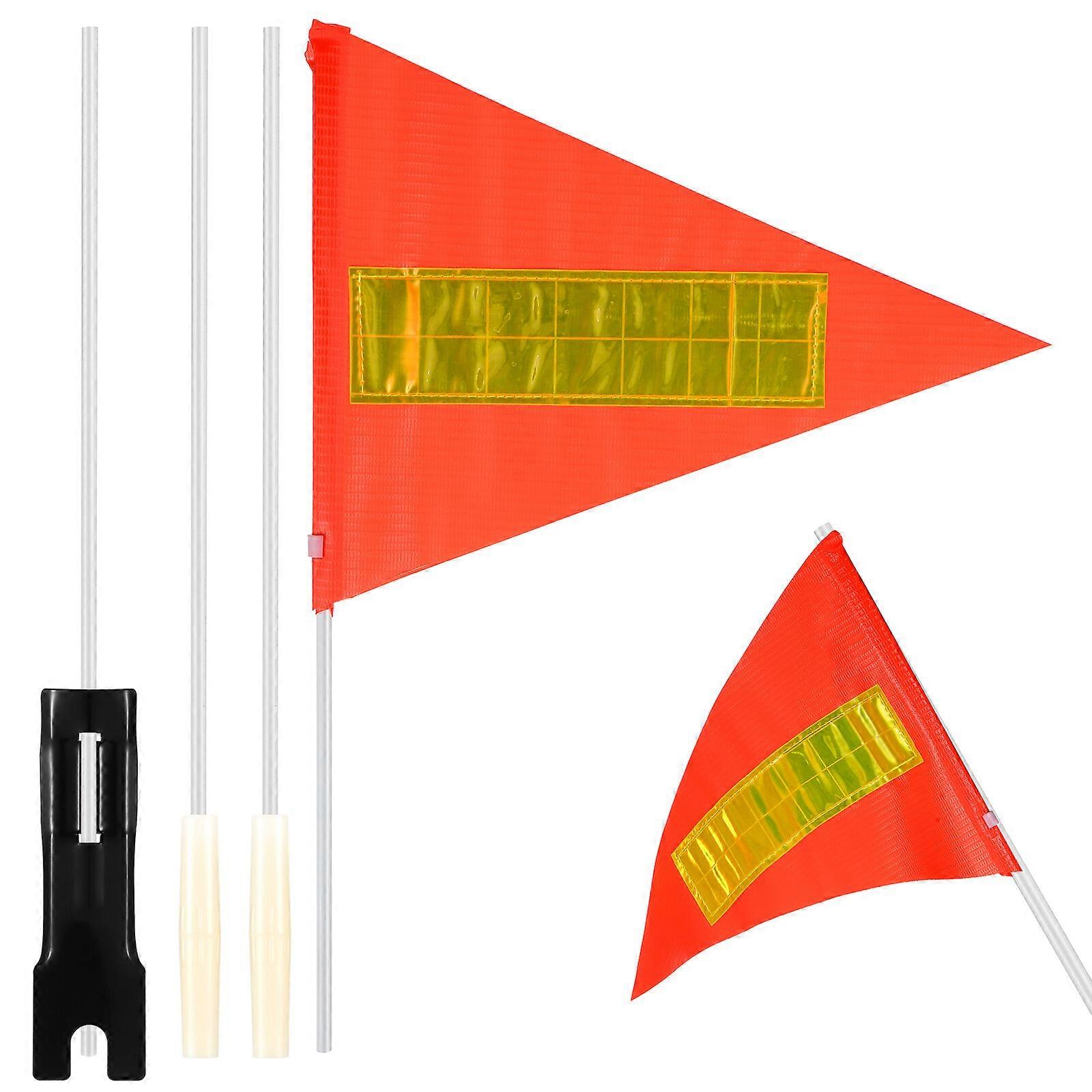 1 Set Bicycle Flag Bike Flag Bicycle Safety Flag Go Kart Flags With ...