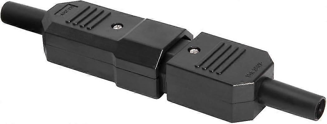 1Pair AC250V 10A IEC C14 Male C13 Female, 3 Pins Terminals Inline Adaer ...
