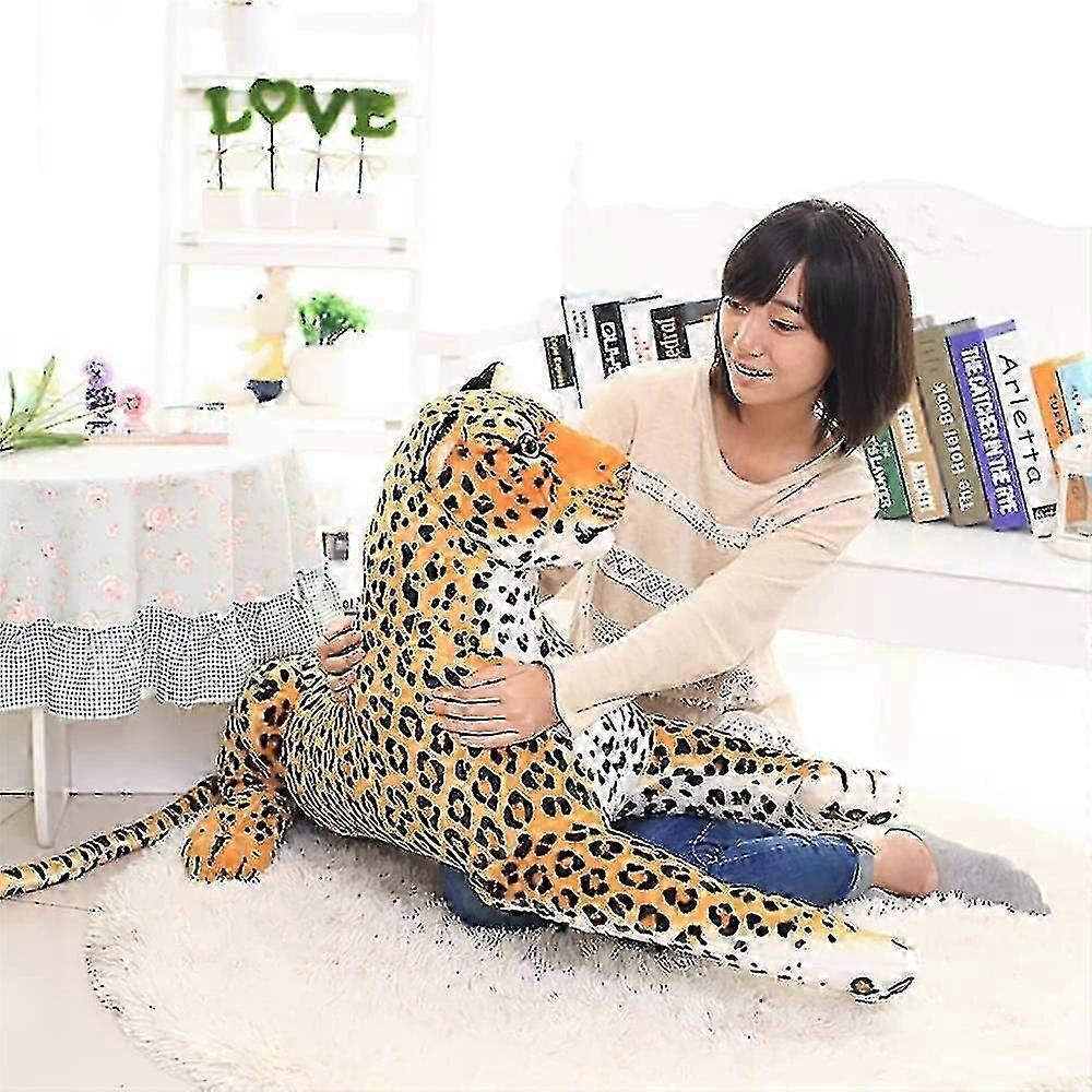 Giant Leopard Stuffed Animal Large Stuffed Cheetah Plush Toy Gifts For ...