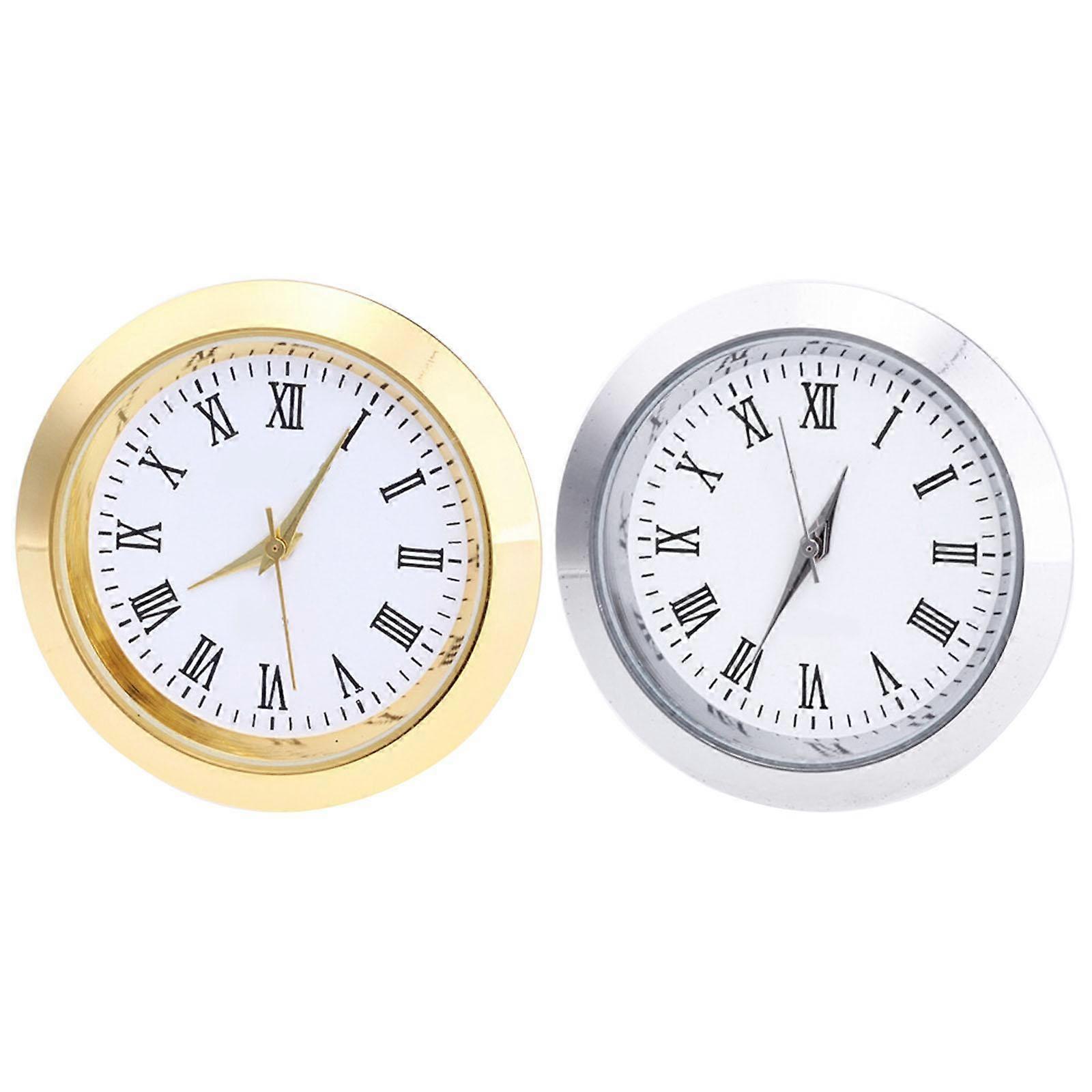 Clock Quartz Movement Round Clocks Head Insert Classic Clock Craft for ...