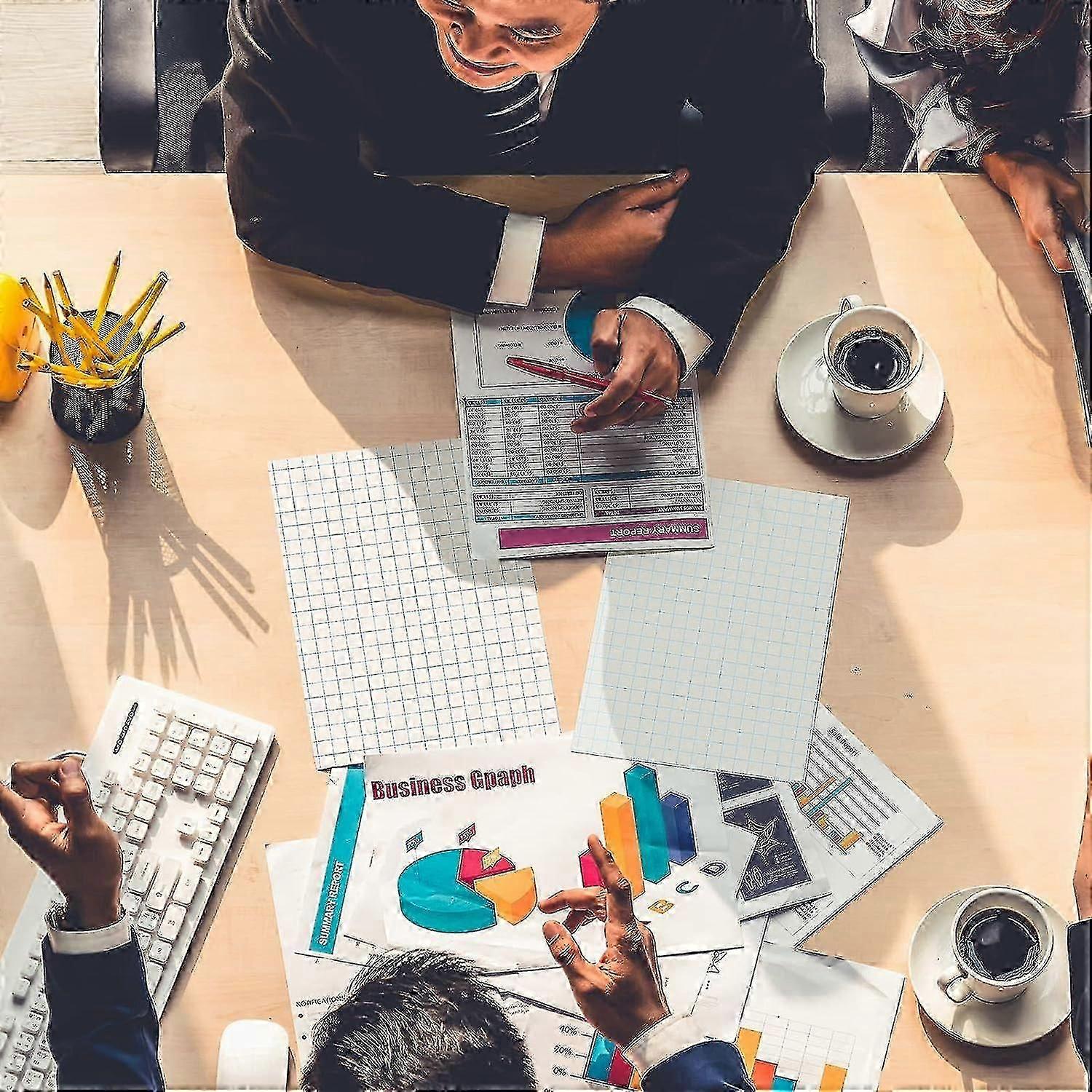 300 Sheets 8.5 X 11 Inches Double Sided Graph Paper Pad 1/2 Inches Blue ...