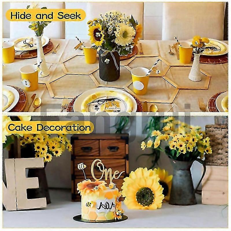 For 120pcs Bumblebee Decor Resin Honey Bees For Crafts Small Plastic ...