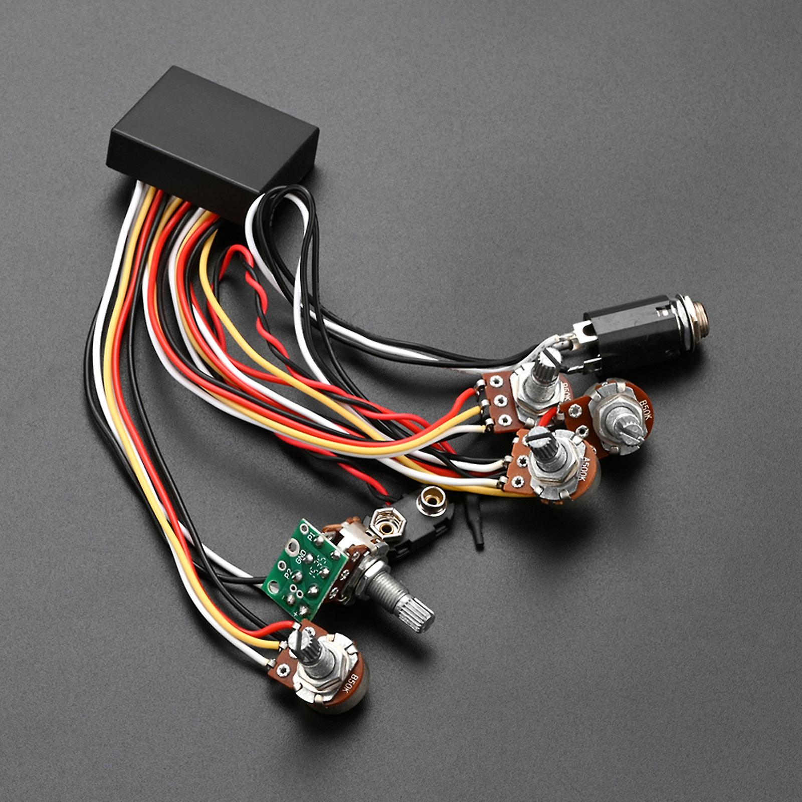 Bass Pickup, 3 Band Active & Passive Eq Equalizer Electric Bass Preamp ...